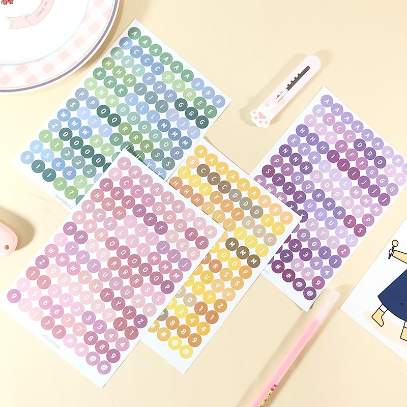 Jual Mcc Stiker Huruf Deco Alphabet Untuk Diary Aesthetic Sticker ...