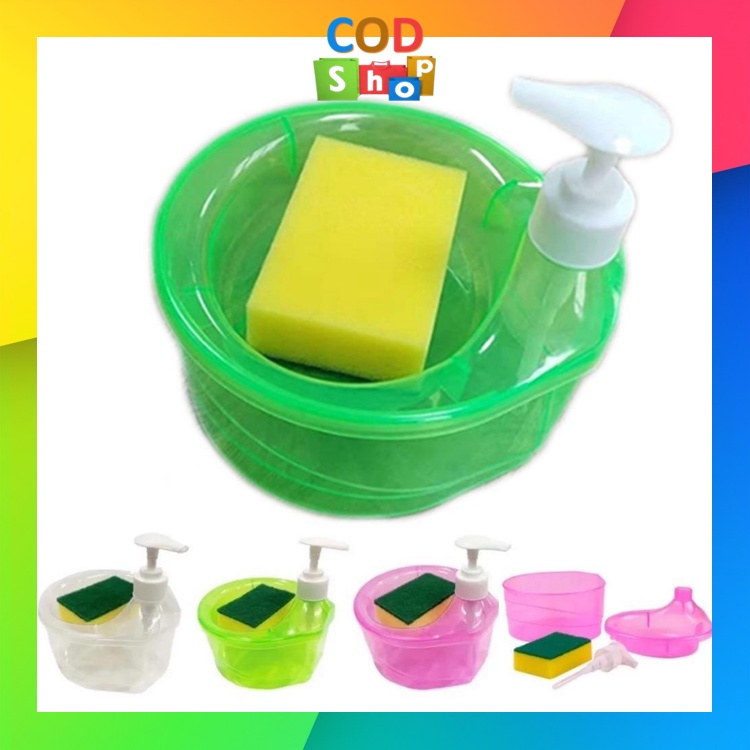 Jual COD - H6079 Tempat Sabun Cair / Bentuk Bulat Soap Pump Dispenser ...