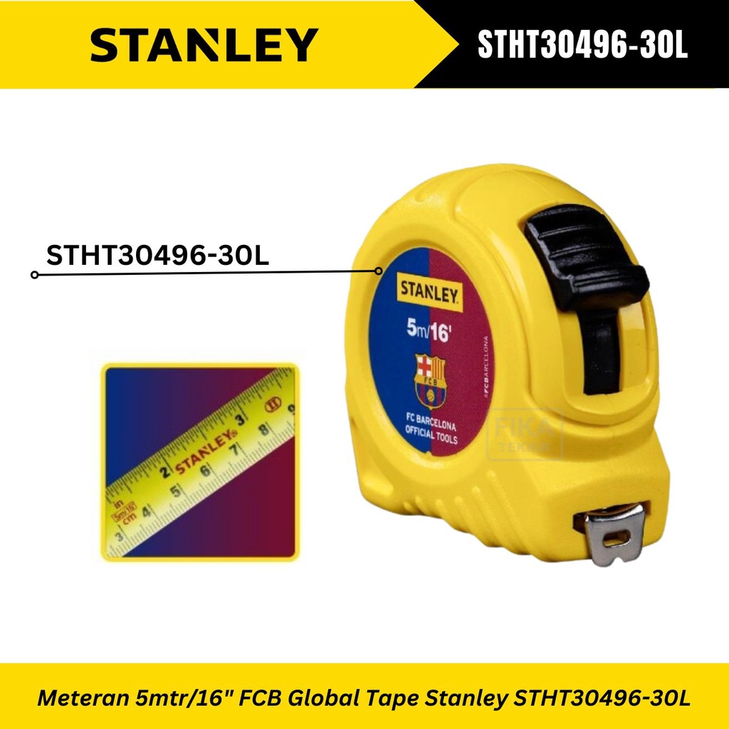 Jual Meteran 5mtr/16" FCB Global Tape Stanley STHT30496-30L Measuring ...