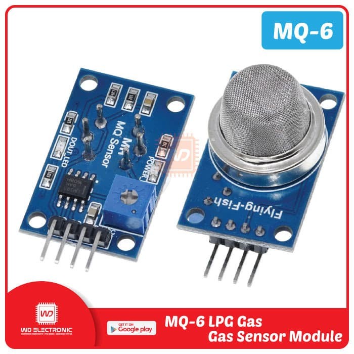 Jual MQ-6 MQ6 PROPANE BUSTANE LPG GAS SENSOR CO27 | Shopee Indonesia