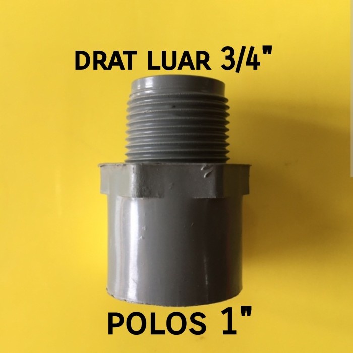Jual Sok drat luar 3/4" x 1" inch Valve socket shock sock drat luar 3/4 ...