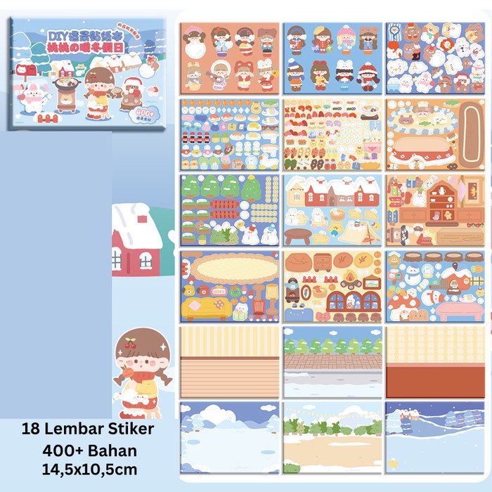 Jual Buku Stiker Sticker Book Reusable Buku Aktivitas Anak ST0097 ...