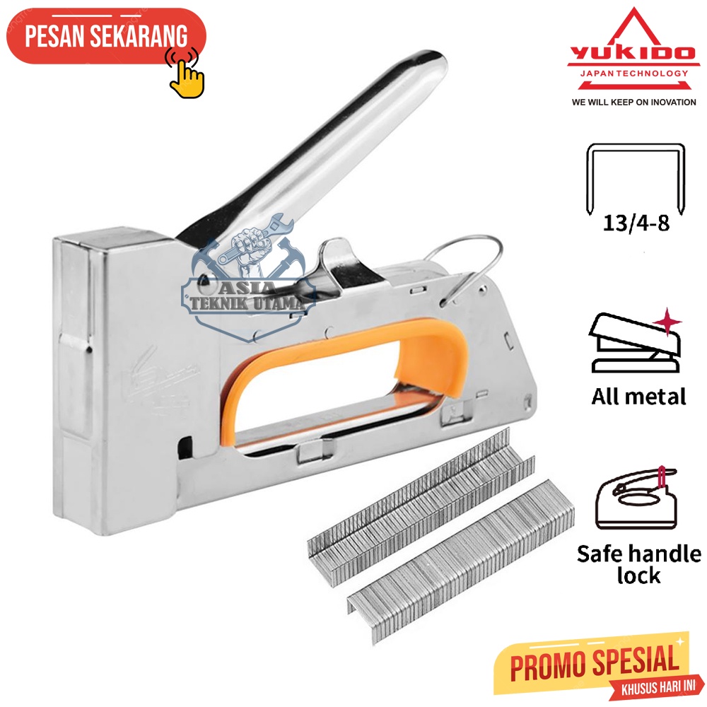 Jual Kangaro Alat Staples Tembak Jok Kulit Motor / Stapler Gun / Hekter ...