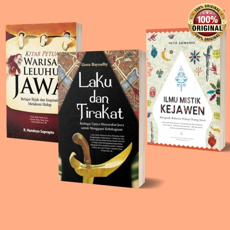 Jual Paket 3 buku ilmu mistik kejawen laku dan tirakat kitab petuah ...