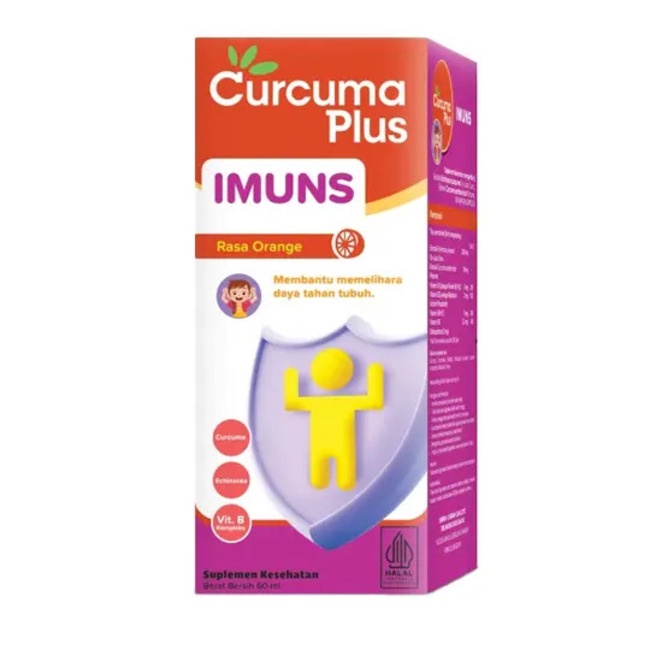 Jual Curcuma Plus Imuns Sirup 60 ml Memelihara Daya Tahan Tubuh Anak ...