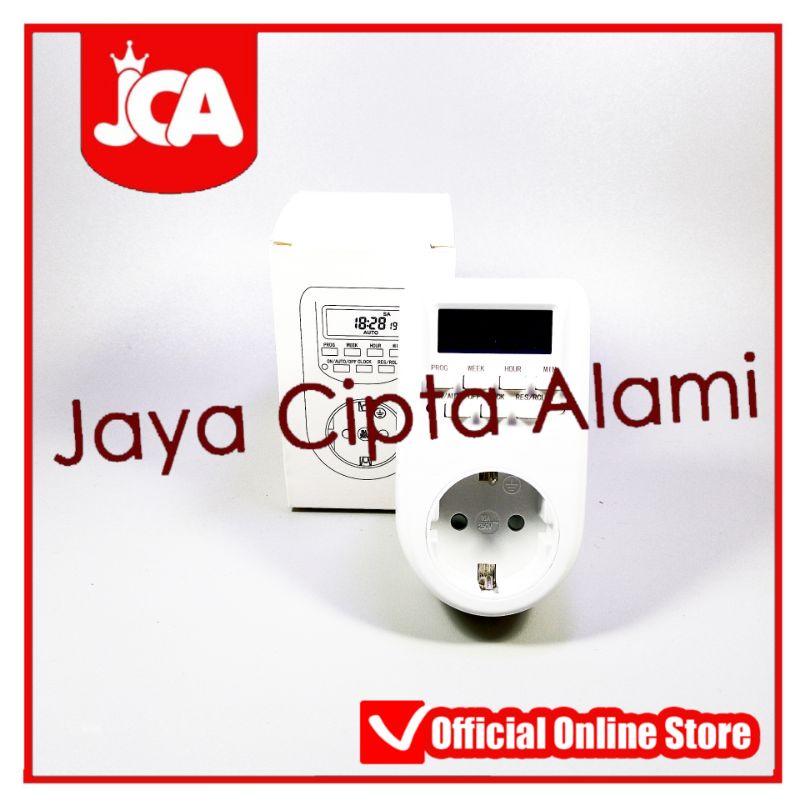 Jual timer digital lampu aquarium stop kontak listrik otomatis charge ...