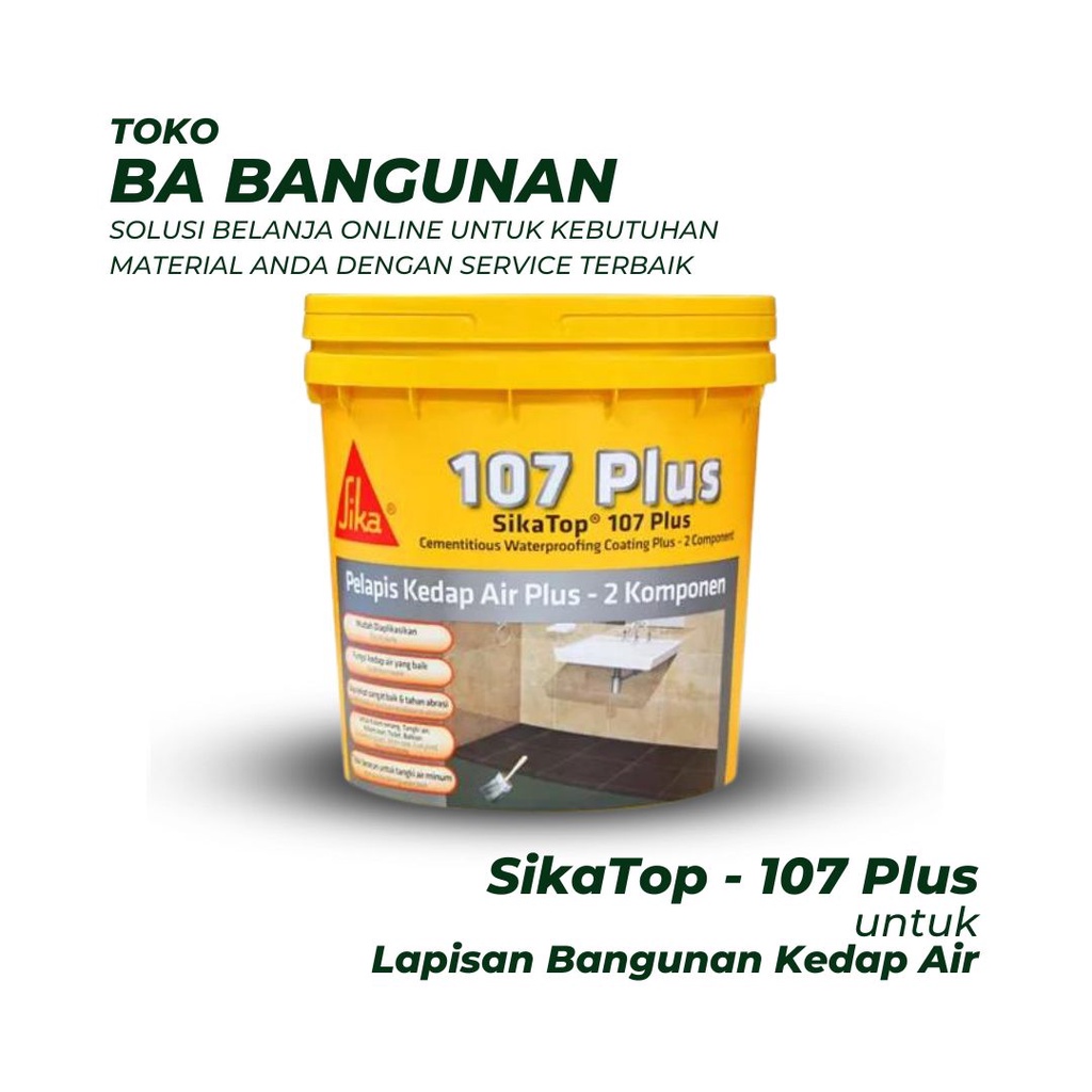 Jual SikaTop 107 Plus Pelapis Anti Bocor Dak Beton Kamar Mandi 4Kg | Shopee Indonesia