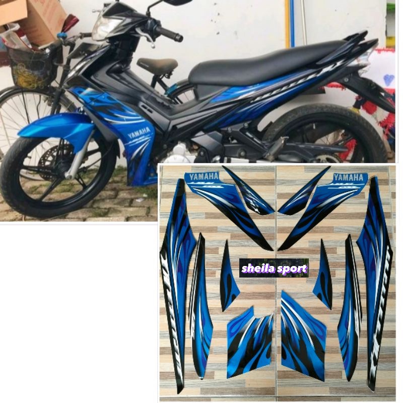 Jual Striping jupiter mx stiker lis les Yamaha Jupiter MX 135 biru ...