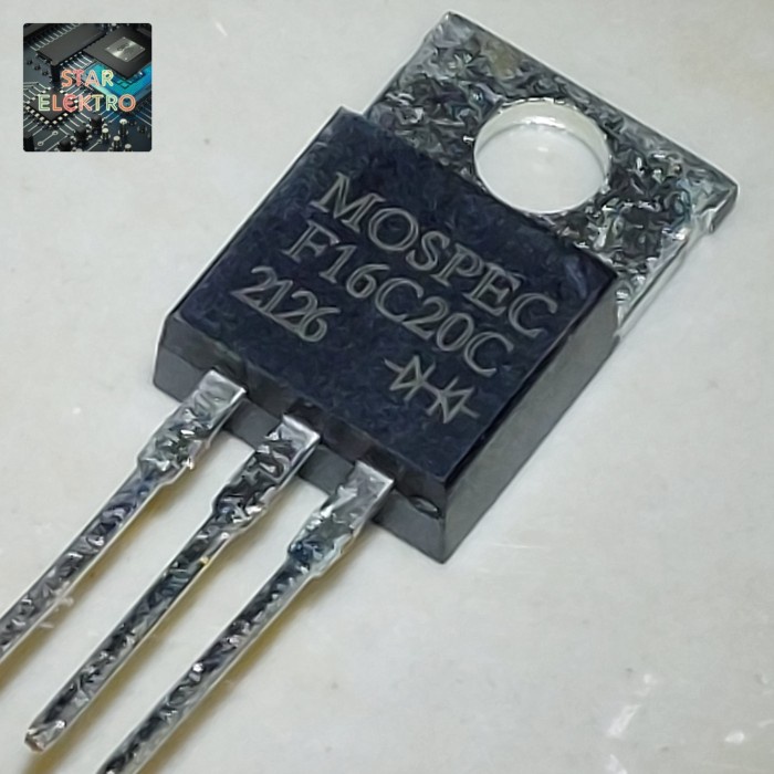 Jual F16C20C To-220 MOSPEC F16C 20C F16C20 Anode Diode 16A 200V Dioda ...