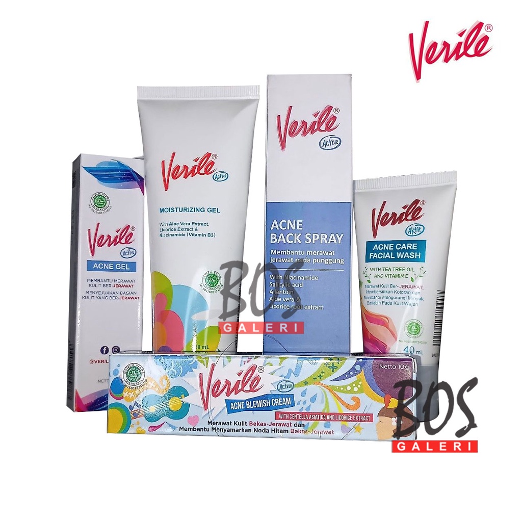 Jual VERILE Acne Care Series Gel Obat Jerawat Paket Lengkap | Shopee ...