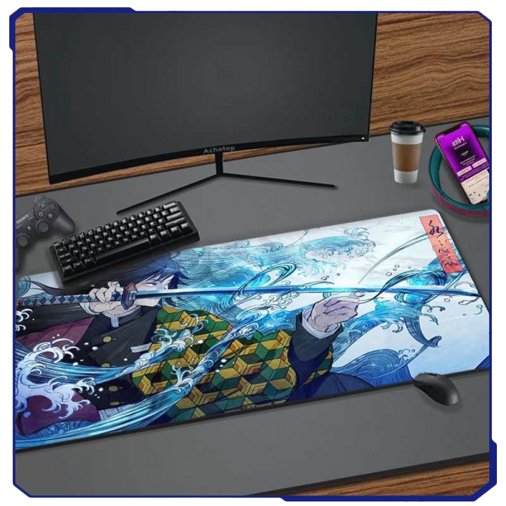 Jual Gaming Mouse Pad XL Desk Mat Demon Slayer Theme 800x400x2 mm - K ...