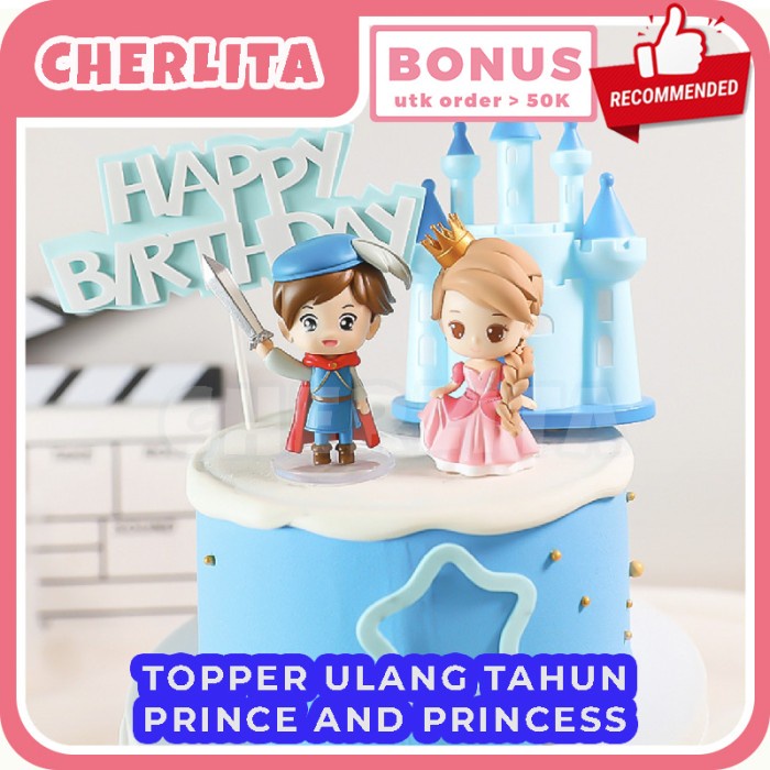 Jual Topper Prince Princess Cake Dekorasi Ulang Tahun Pangeran Tuan ...