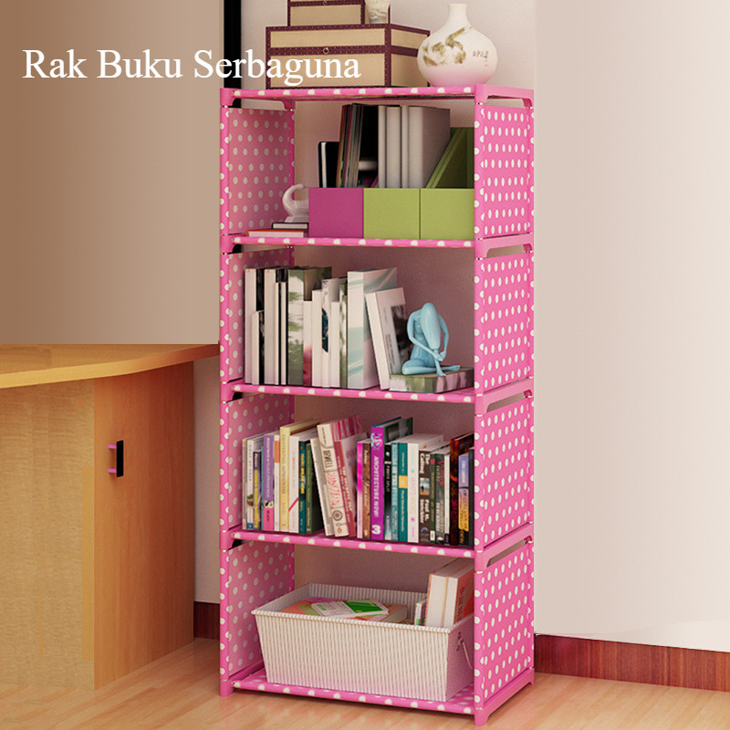 Jual Rak Buku Serbaguna 5 Tingkat 4 Susun/Rak Portable Multifungsi ...
