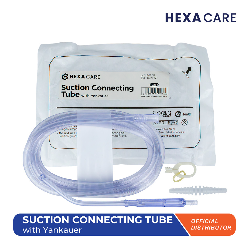 Jual Hexa Care Suction Connecting Tube with Yankauer | Shopee Indonesia