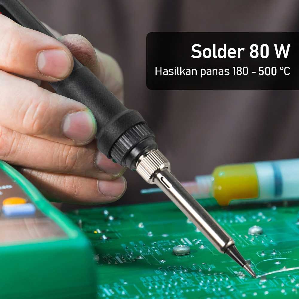 Jual Solder Electric LCD Soldering 80W 220V - 908S SONEX | Shopee Indonesia