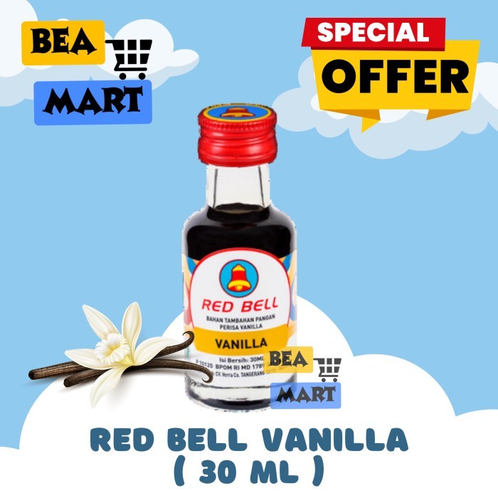 Jual Red Bell Vanilla Essence 30ml | Redbel Vanila Cair 30 ml | Shopee ...