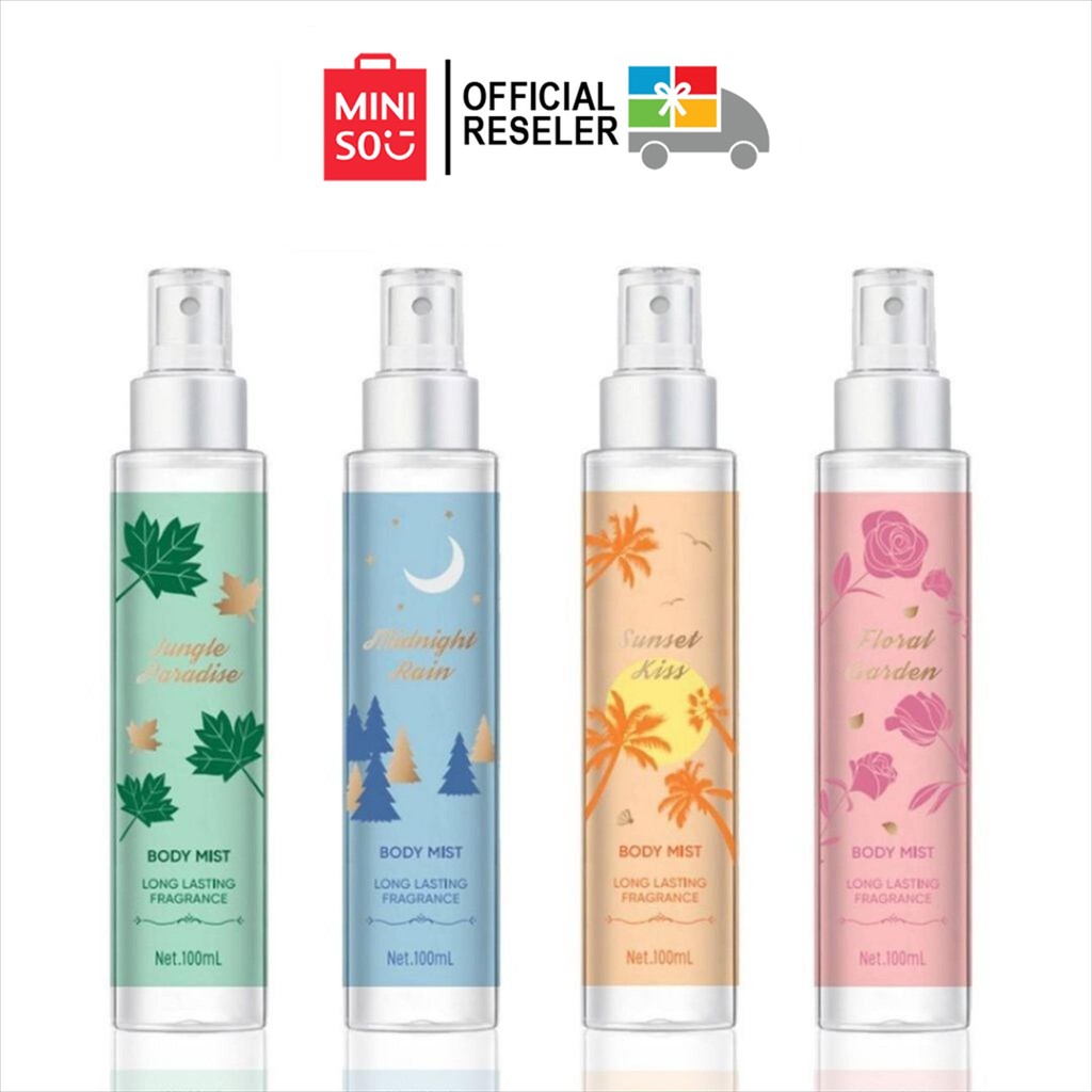 Jual Miniso Body Mist 100ml / Midnight Rain / Jungle Paradise / Floral ...