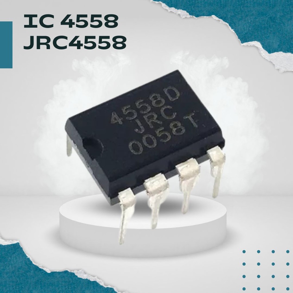Jual IC JRC4558 – Dual Operational Amplifier IC 4558 DIP untuk Audio, Filter, dan Penguat Sinyal ...