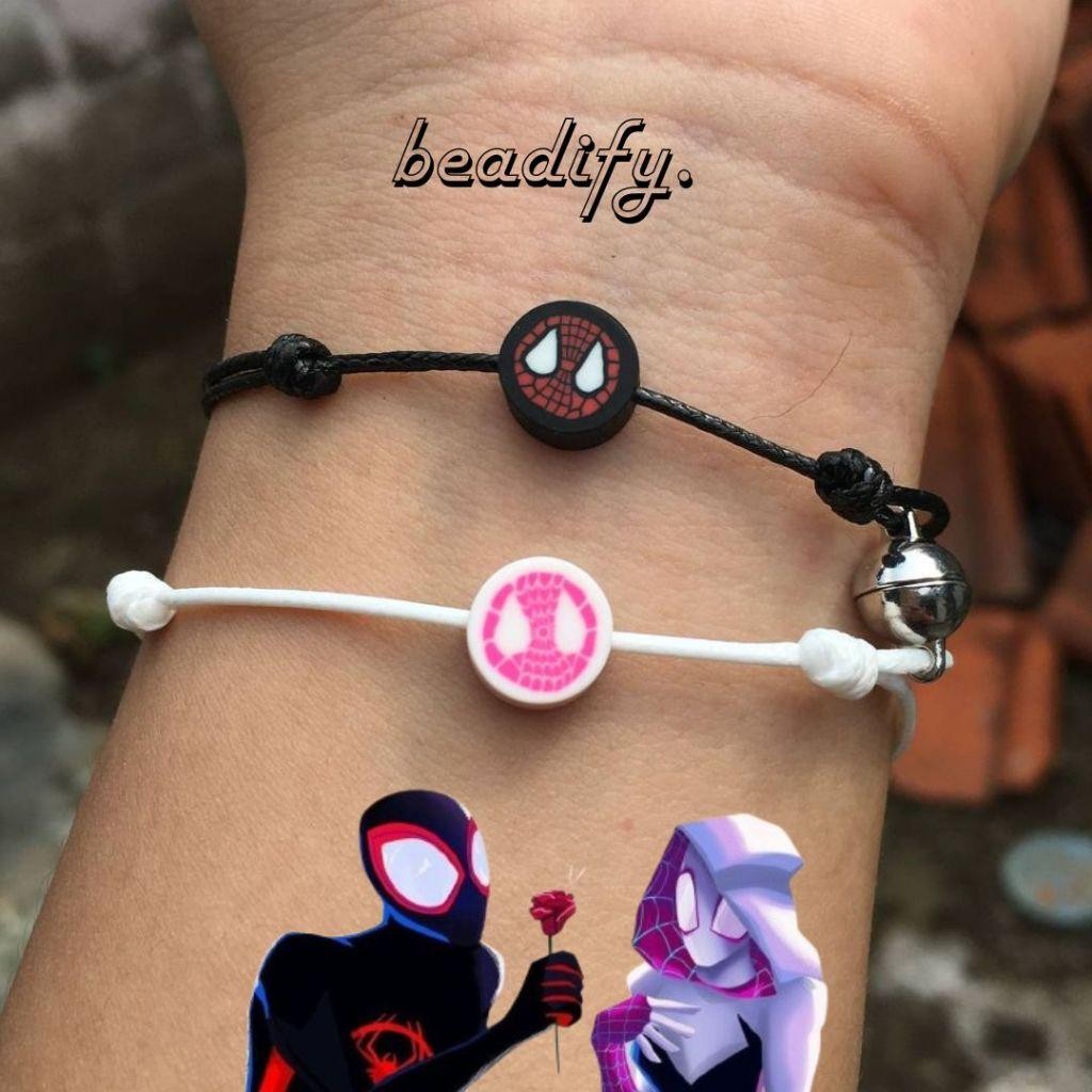 Jual Gelang Couple Magnet Spiderman Miles & Gwen Pasangan Kapel Capel ...