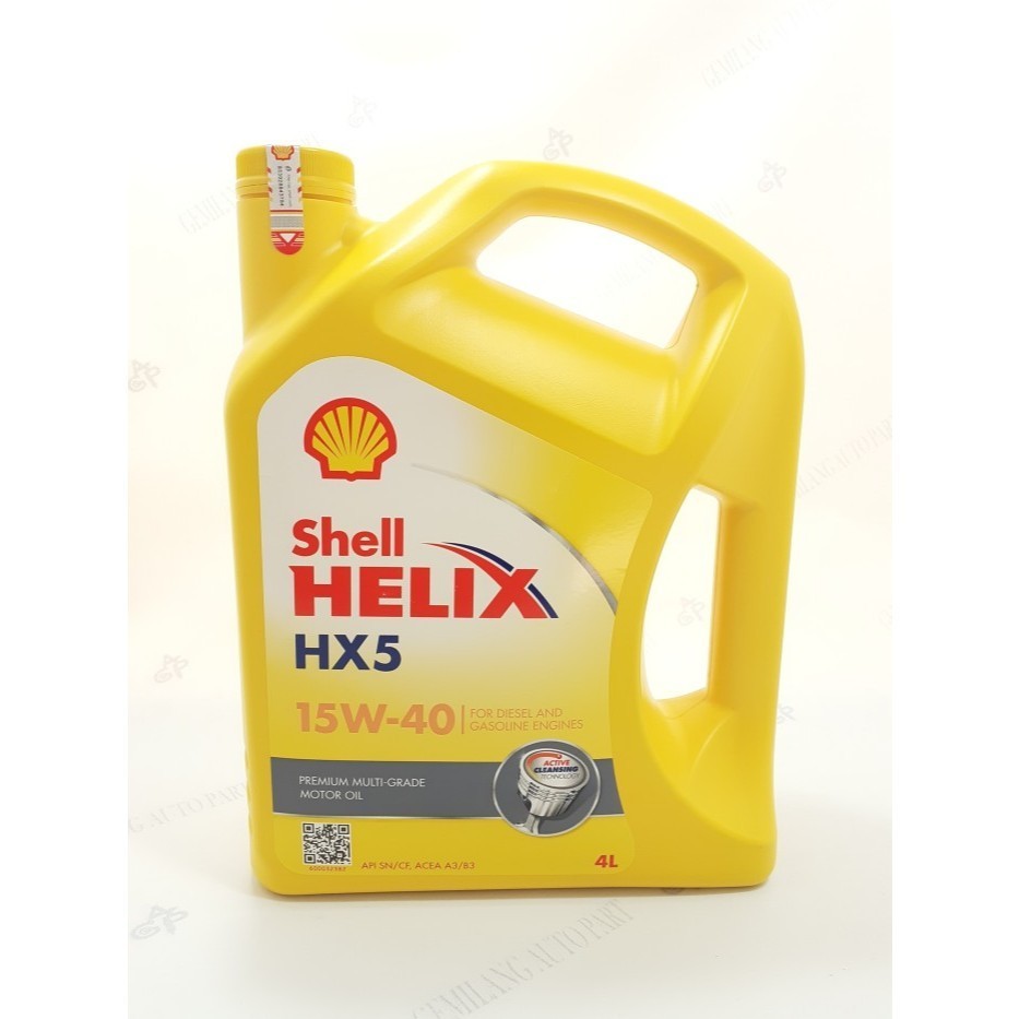 Jual OLI SHELL HELIX HX5 GALON 15W40 4L | Shopee Indonesia
