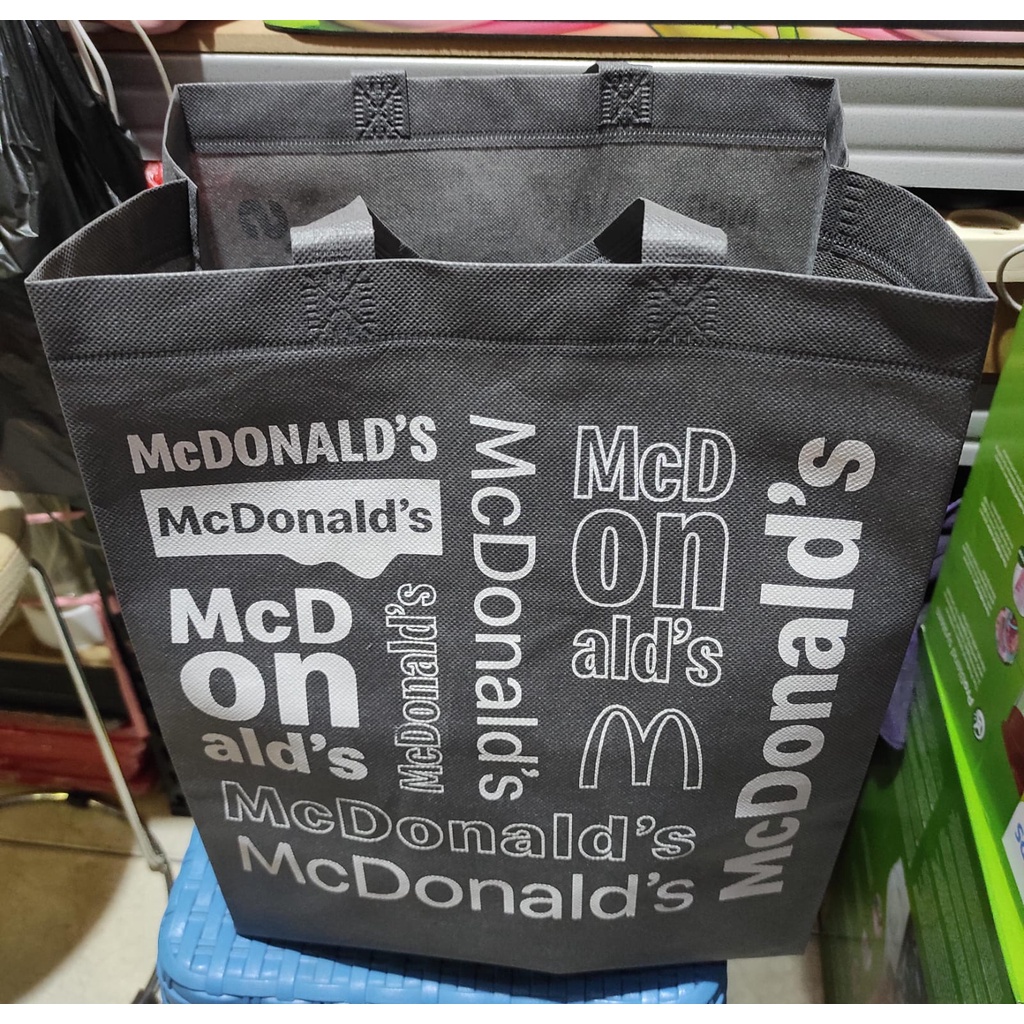 Jual TOTE BAG TAS BELANJA SHOPPING BAG MCD MCDONALDS TAS LIPAT | Shopee ...