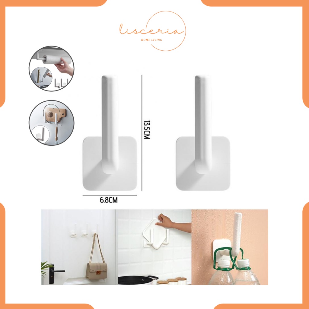 Jual [ LSC ] Gantungan Tisu Dapur Tempel Dinding Hook Gantungan Tisue ...
