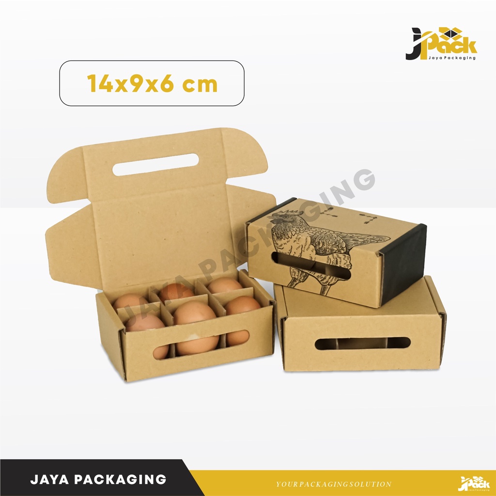 Jual Box Telur isi 6 (14x9x6) Box/kardus/Telur/Endok/Endog/Tryrelur ...