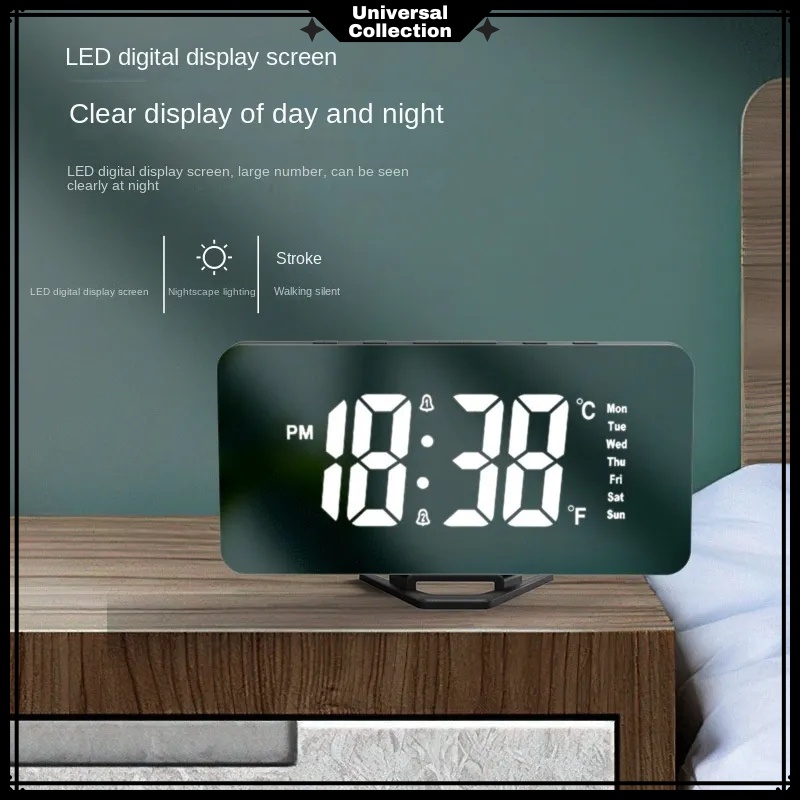 Jual PROMO - JAM MEJA DIGITAL ALARM LED CERMIN KACA / JAM WEKER PINTAR ... Jual PROMO - JAM MEJA DIGITAL ALARM LED CERMIN KACA / JAM WEKER PINTAR ...