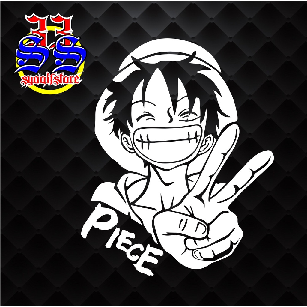 Jual STICKER CUTTING ONE PIECE, stiker motor dan mobil | Shopee Indonesia