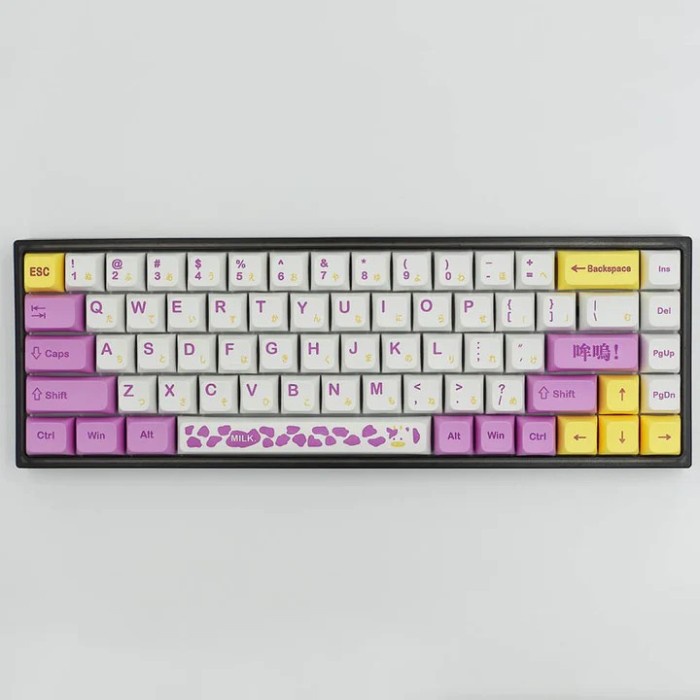 Jual KEYCAPS TARO COW MILK PURPLE XDA PROFILE SUBLIM MECHANICAL ...