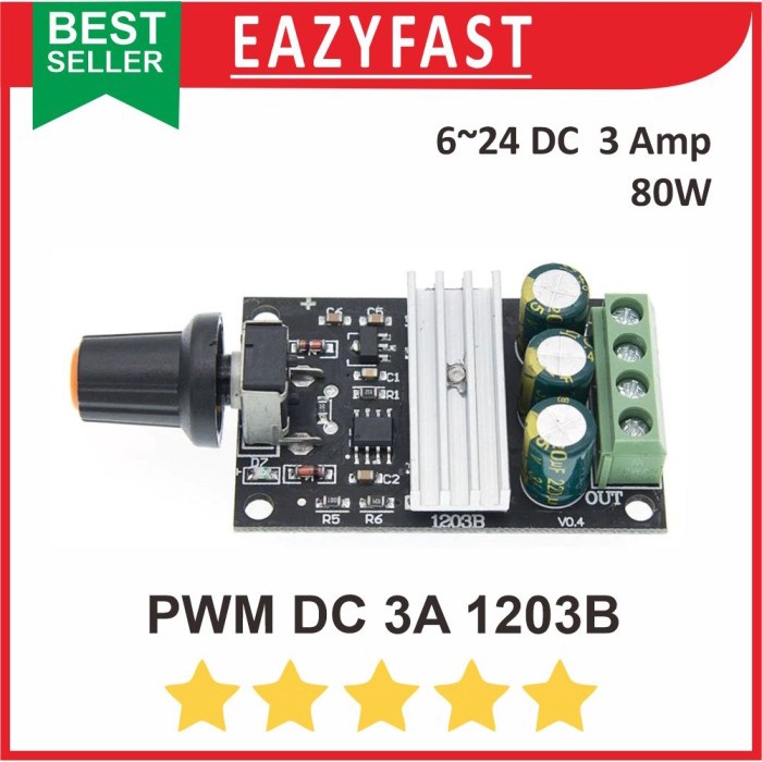 Jual PWM DC 3A 1203B Variable Motor Speed Controller Dimmer Lampu LED Lamp | Shopee Indonesia