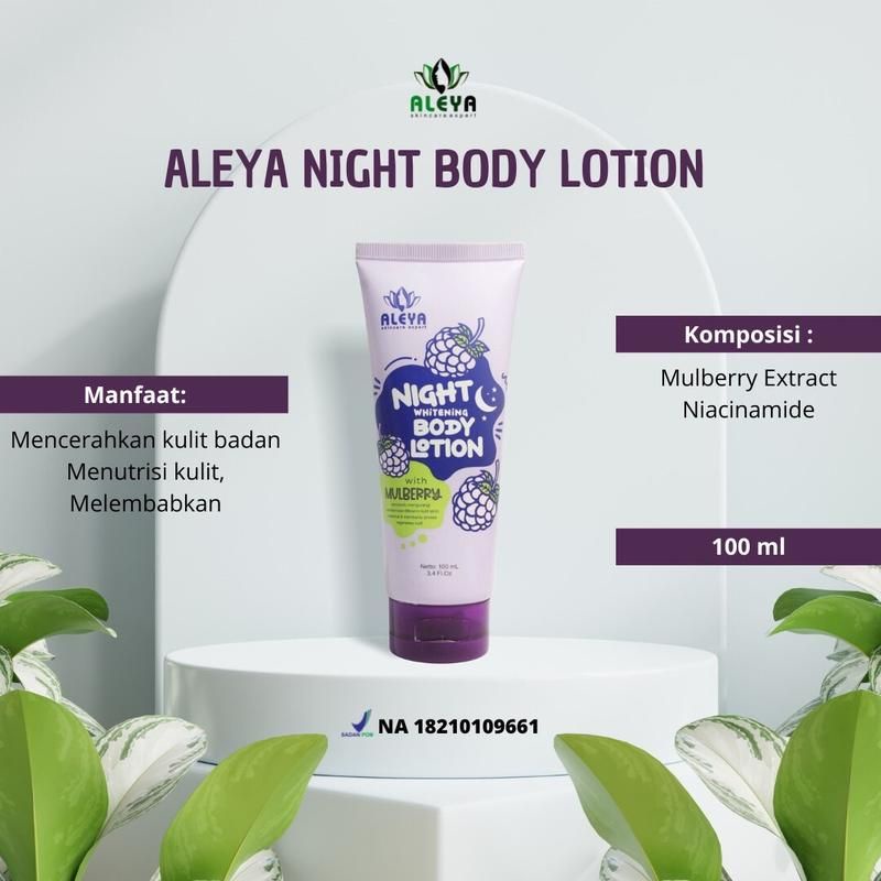 Jual ALEYA NIGHT BODY LOTION | LOTION PEMUTIH ALEYA | Shopee Indonesia
