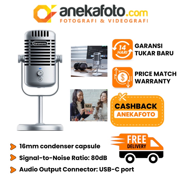 Jual Saramonic Xmic Z3 USB Desktop Condenser Microphone Studio Mic ...