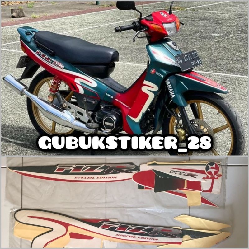 Jual STRIPING STIKER LIS BODY MOTOR YAMAHA FIZ R F1ZR CALTEX HIJAU ...