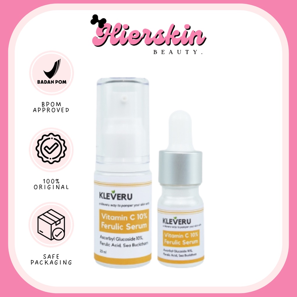 Jual Hierskin – KLEVERU Vitamin C 10% Ferulic Serum Face Serum KVU007 ...