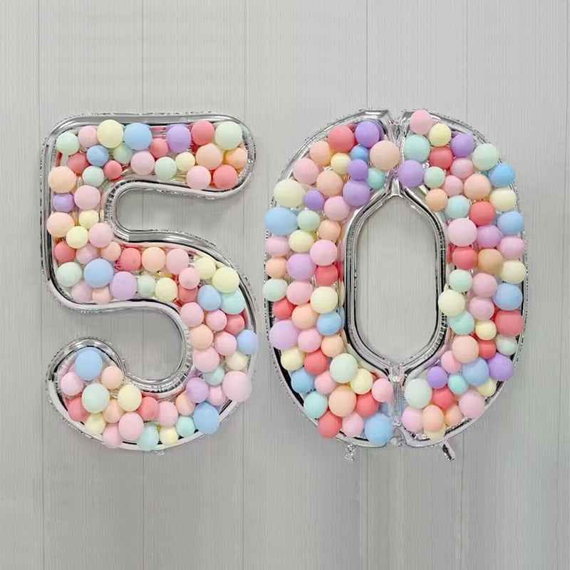 Jual Happymunday Balon Foil Angka Jumbo Frame Balon 165cm | Shopee ...