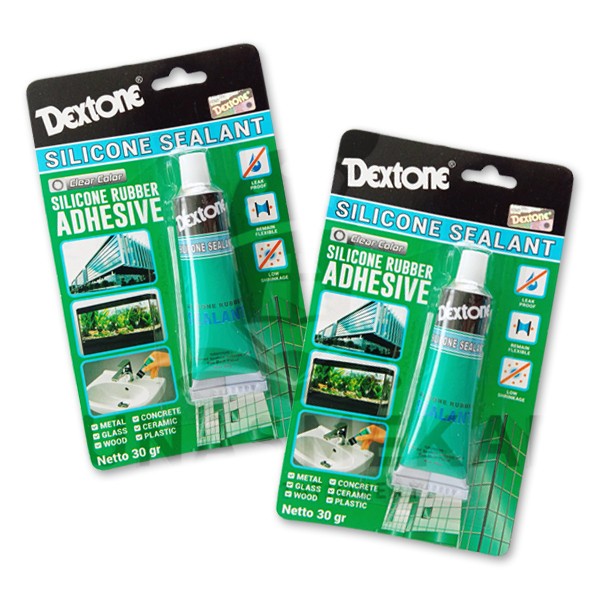 Jual Lem Kaca Dextone Silicone Sealant - 30Gr | Shopee Indonesia