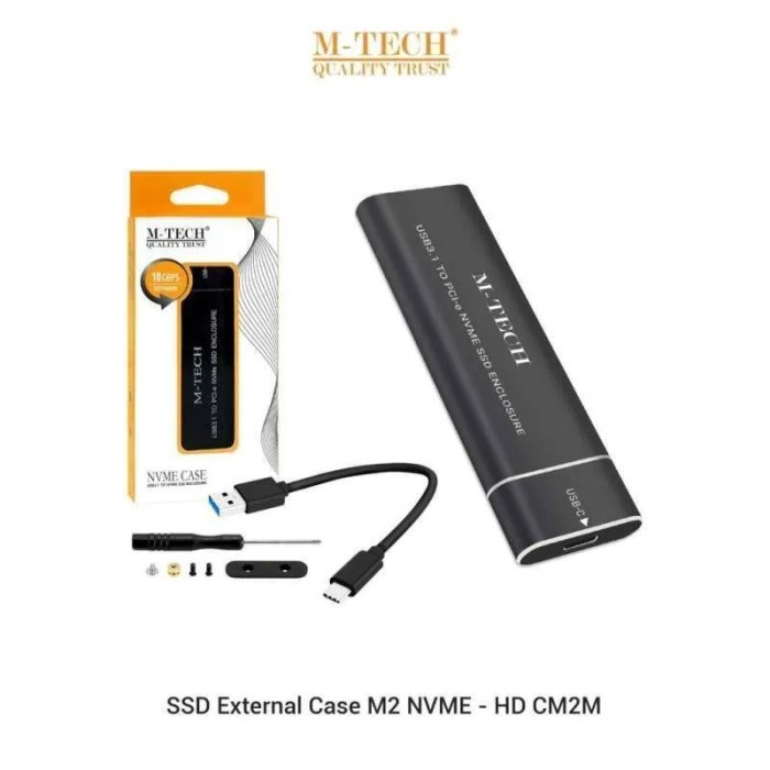Jual M-TECH CASE MTECH NVME CASING SSD M2 NVME MTECH USB 3.0 SPEED ...