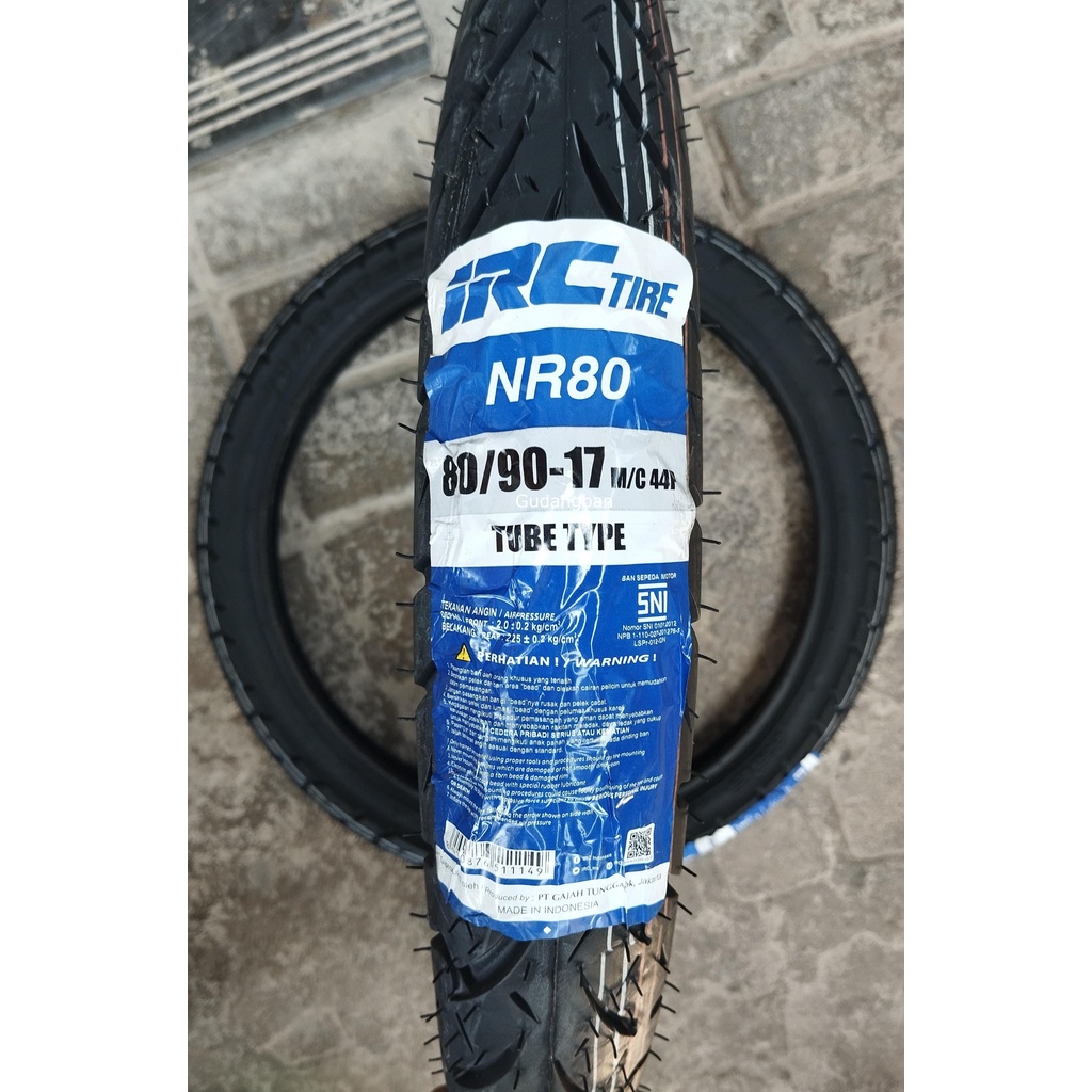 Jual ( TUBETYPE ) Ban Luar IRC NR80 80 90 17 Motor Bebek Satria TT ...