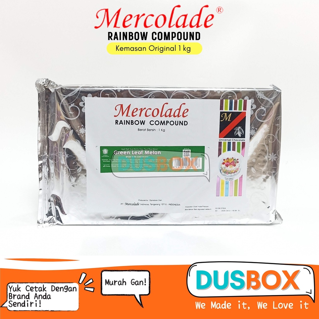 Jual Mercolade Rainbow Compound 1kg / Cokelat Batang Marcolade ...