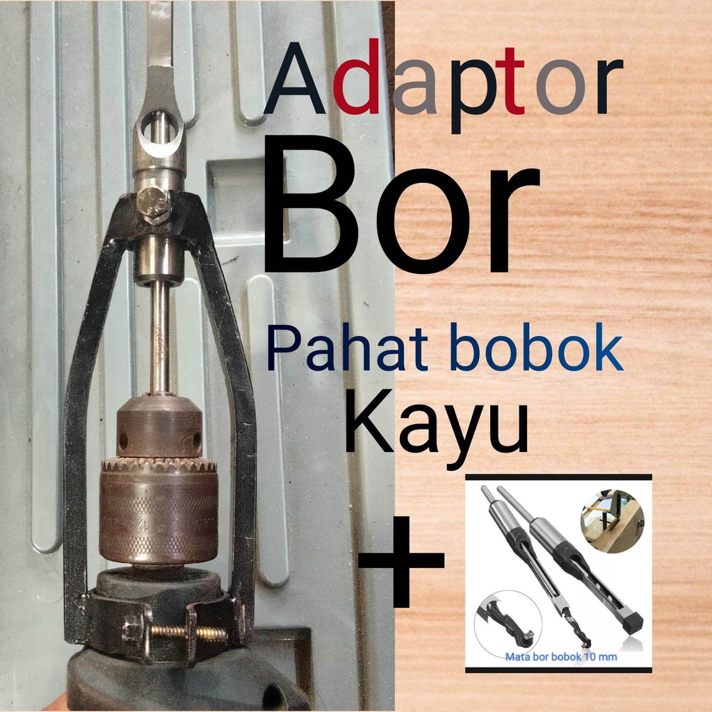 Jual Dudukan bor bobok kayu / Adaptor bor bobok kayu mata bor lubang ...