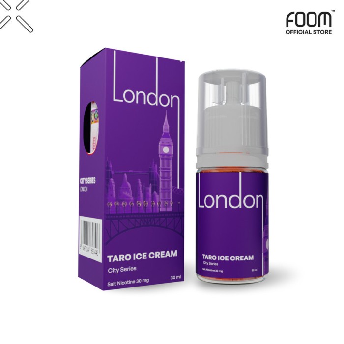 Jual FOOM LONDON TARO ICE CREAM 30ML 30MG SALTNIC BY FOOM | Shopee ...