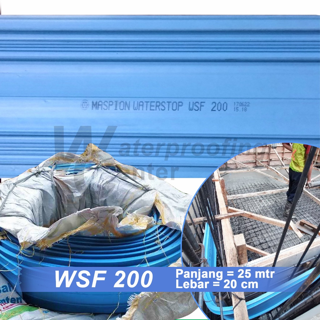 Jual Waterstop PVC Maspion - WSF 200 Panjang 25 Meter | Shopee Indonesia