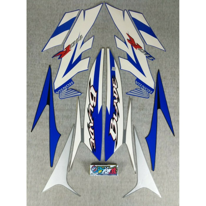 Jual STRIPING STANDAR HONDA BLADE 110R 110 PUTIH MERAH 2009 POLET ...