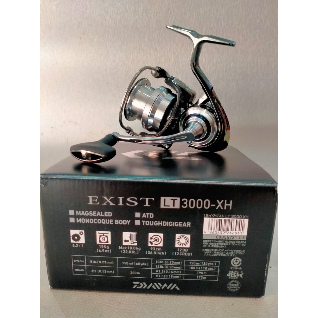 Jual Daiwa Exist LT 2018 3000-XH Japan Termurah Free Packing Jaminan Aman | Shopee Indonesia