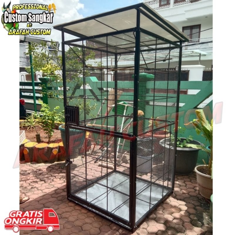 Jual Sangkar Kandang Ternak Umbaran Koloni Aviary Besi Jumbo Burung ...