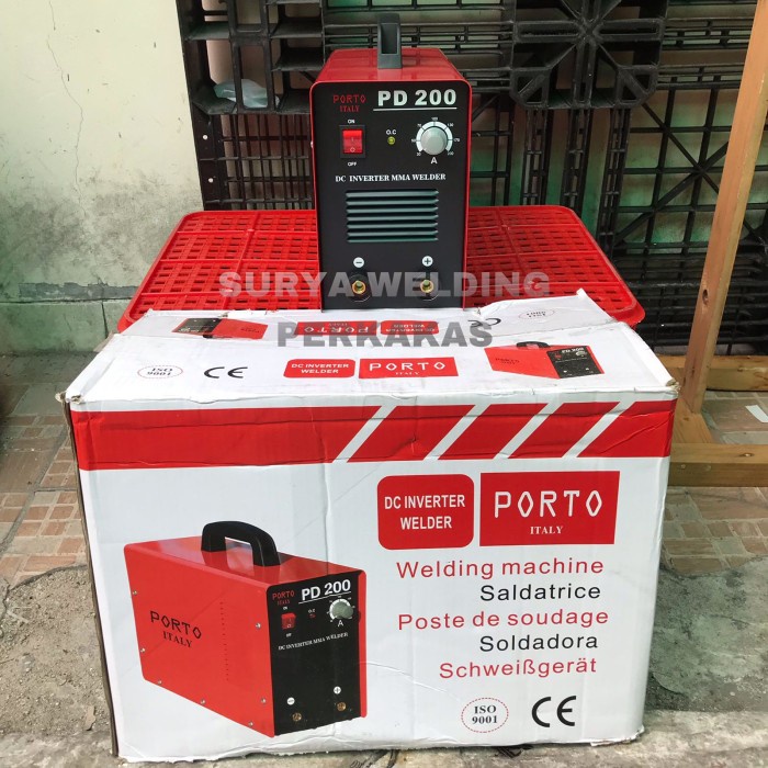 Jual Mesin Las Pd 200A Porto Ori/Inverter Mma 200A Heavy Duty/Arc 200Ampere | Shopee Indonesia
