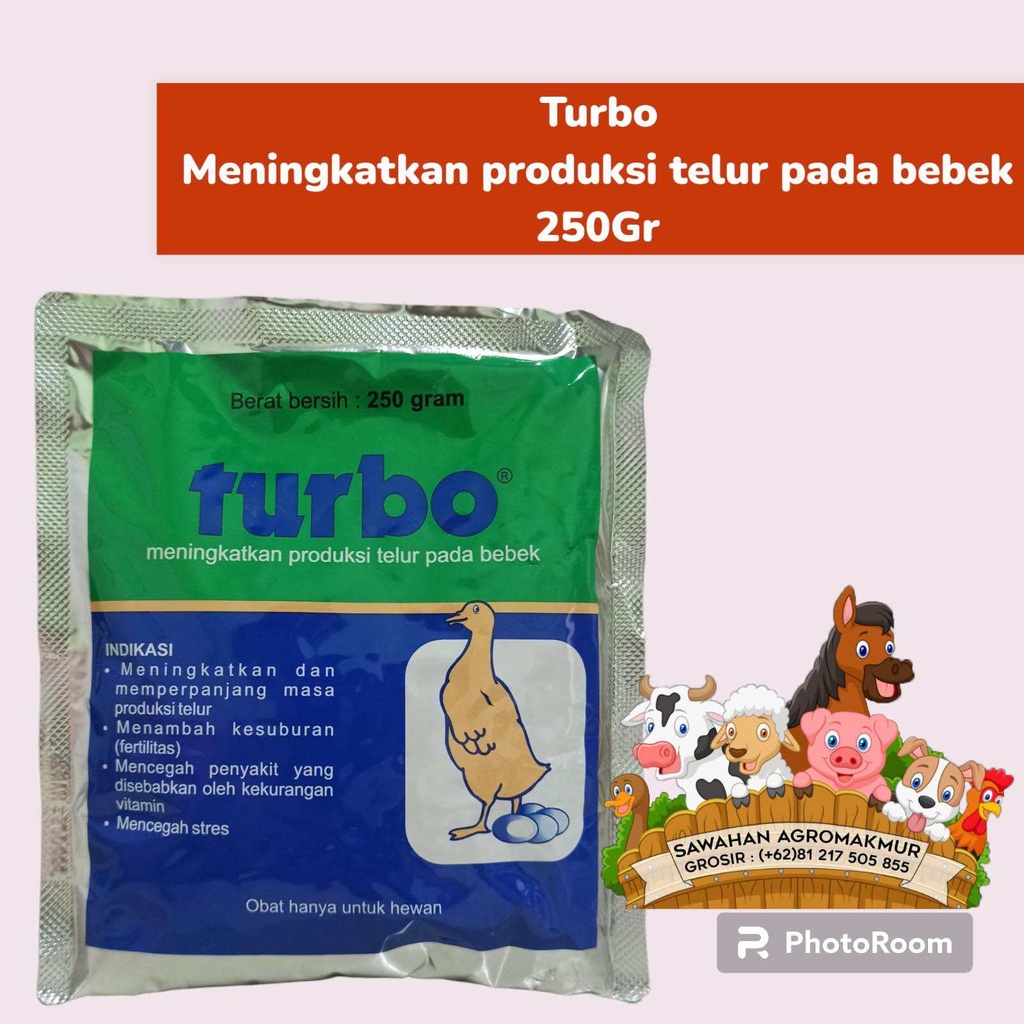 Jual turbo 250 gram meningkatkan produksi telur bebek entog enthog ...
