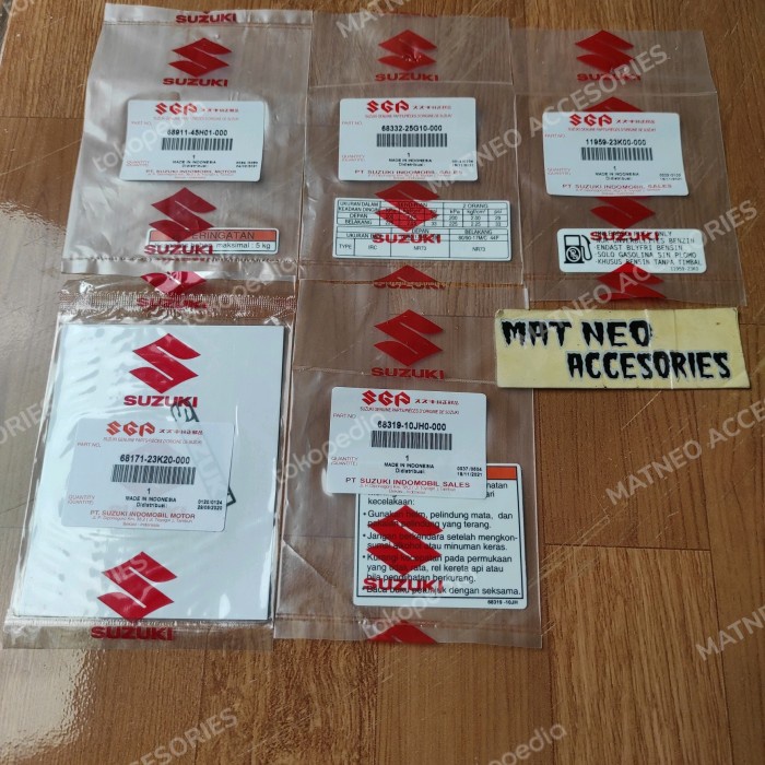 Jual STIKER STICKER LABEL WARNING PERINGATAN SUZUKI SATRIA LUMBA HIU ...