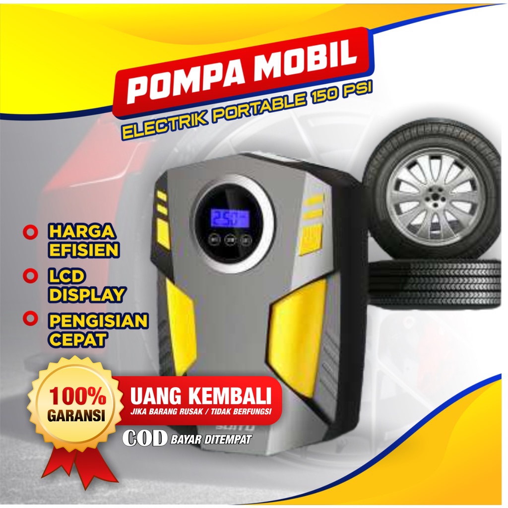 Jual ST-5002 Kompresor Pompa Digital 12v 35LPM ban mobil isi cepat ...